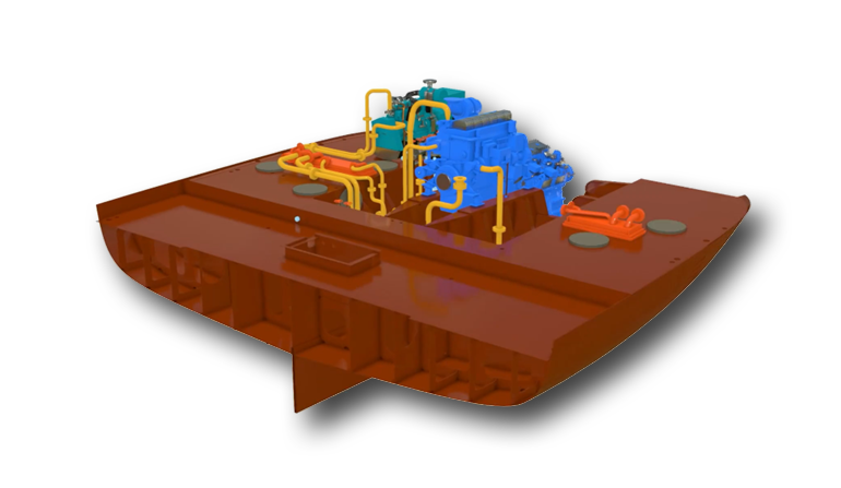 Aft double bottom section - C-Job Nikolayev