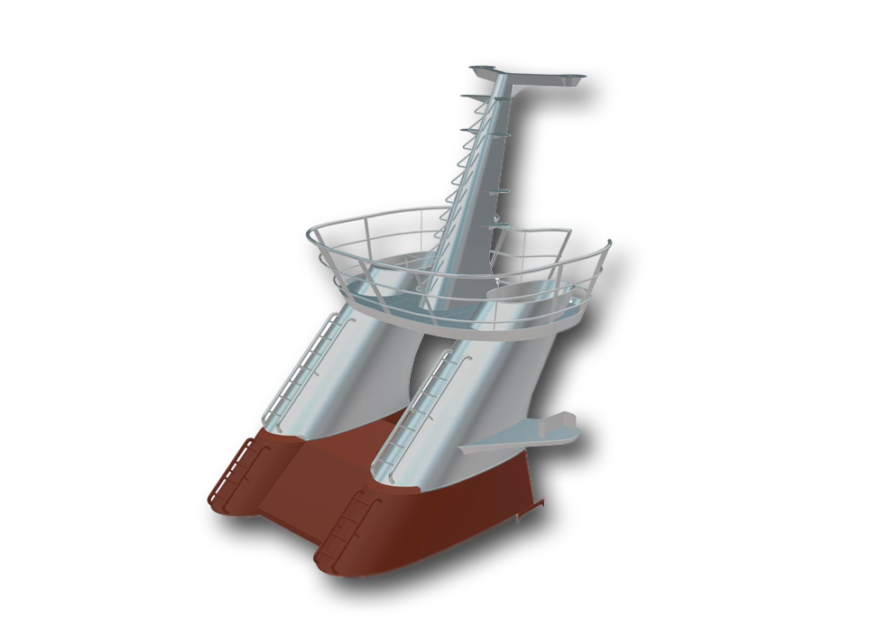 Navigation Mast & Funnel - C-Job Nikolayev